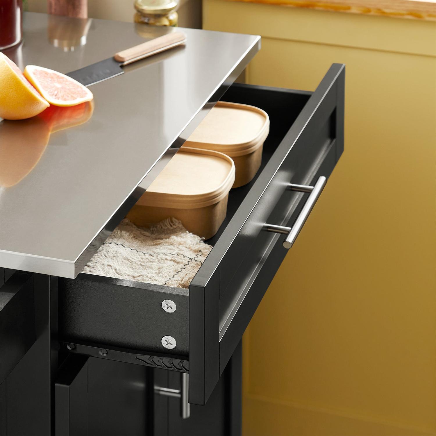 SoBuy, Kitchen Island on Wheels, Kitchen Islands, Work Table Kitchens ...